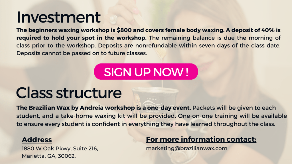 Waxing Workshop - Brazillian Wax